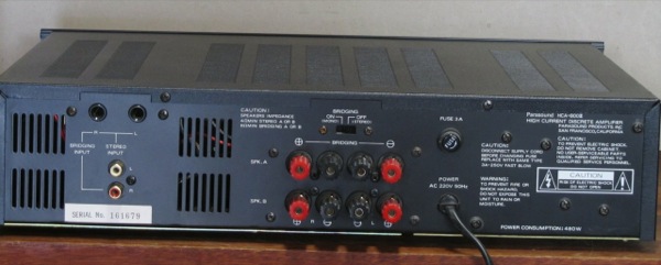 Parasound HCA-800 II päätevahvistin – Classic Audio