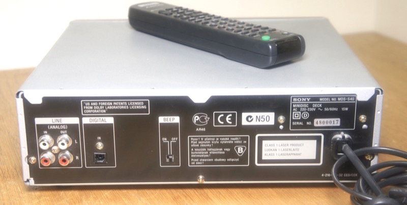 Sony MDS-S40 – Classic Audio