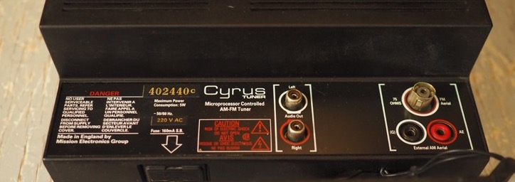 Mission Cyrus Tuner – Classic Audio